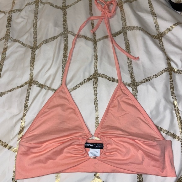 SHEIN | Tops | Peach Halter Top | Poshmark